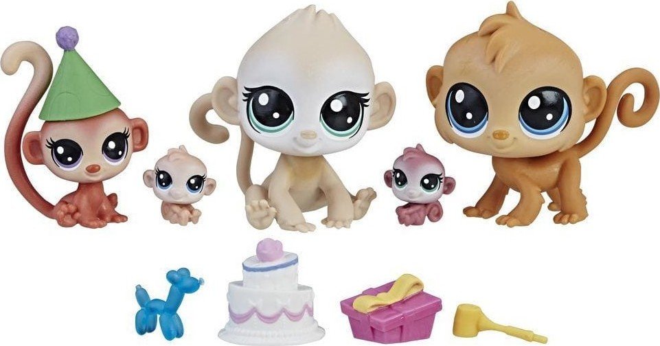 Набор фигурок Hasbro Littlest Pet Shop Family Pack Monkeys C2099 (B9346 ...