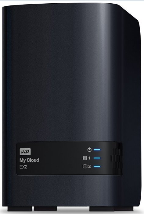 Сетевое хранилище NAS WD My Cloud EX2 Ultra Black 4Tb (WDBVBZ0040JCH ...