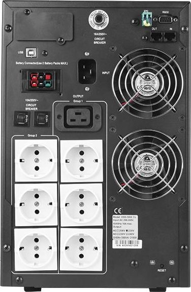 ИБП PowerCom VGD-3000 купить | ELMIR - цена, отзывы, характеристики
