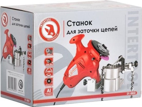 Станок для заточки цепи Intertool DT-0850 купить | ELMIR - цена, отзывы, характеристики