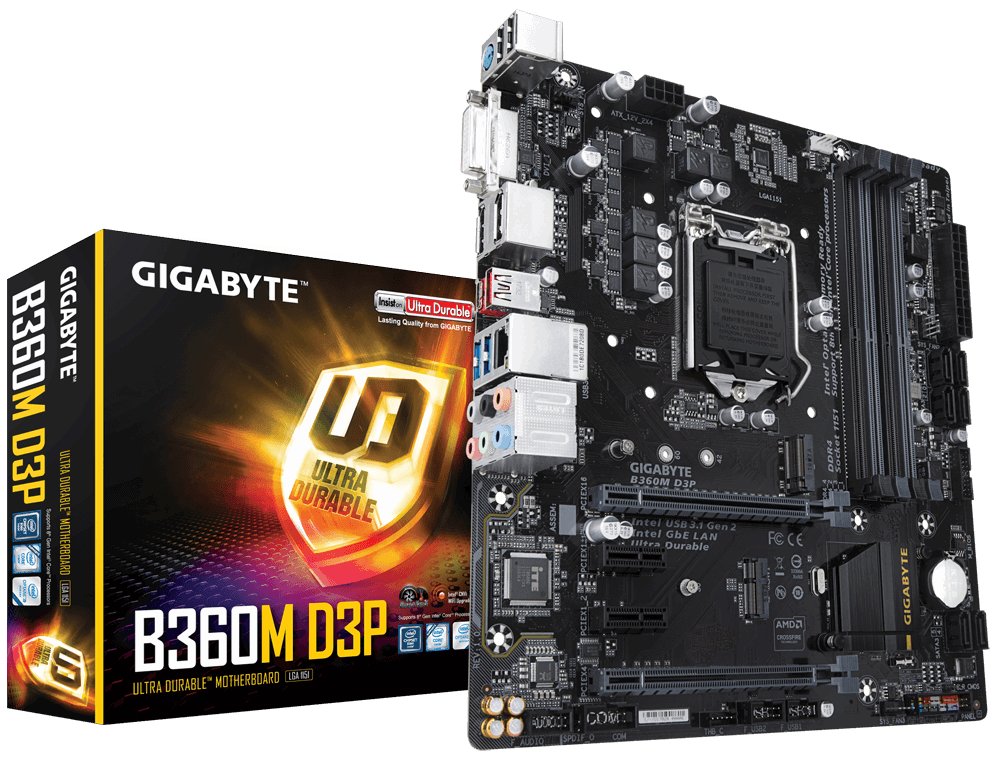 Материнская плата GigaByte B360M D3P s-1151 B360 купить | Elmir - цена ...
