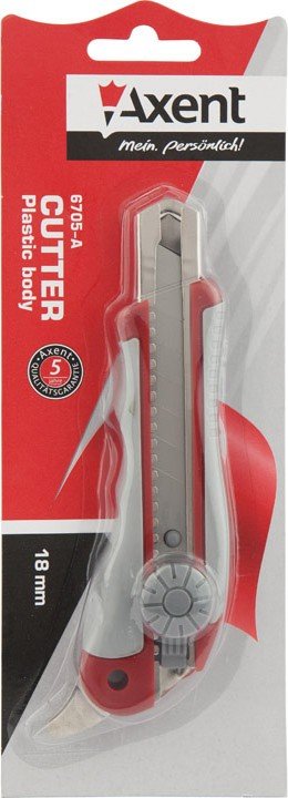 Нож канцелярский Axent 18мм (6705-A) купить | ELMIR - цена, отзывы, характеристики