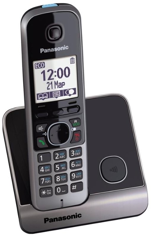 Радиотелефон DECT Panasonic KX-TG6711UAB Black купить | ELMIR - цена ...