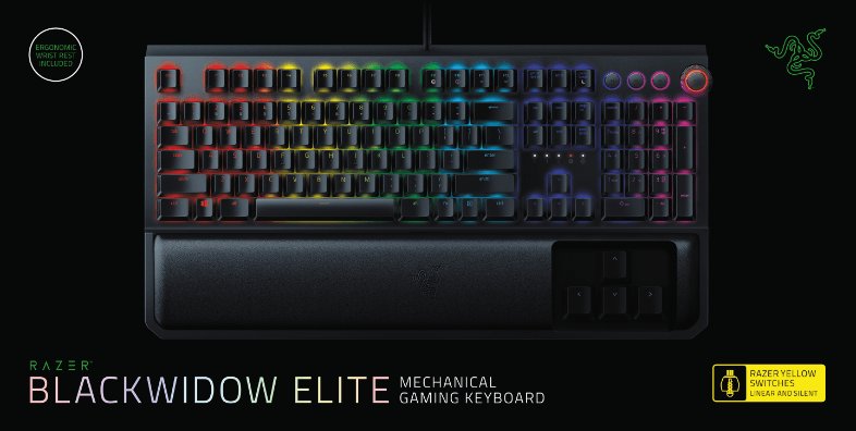 Клавиатура Razer BlackWidow Elite Yellow Switch (RZ03-02622000-R3M1 ...