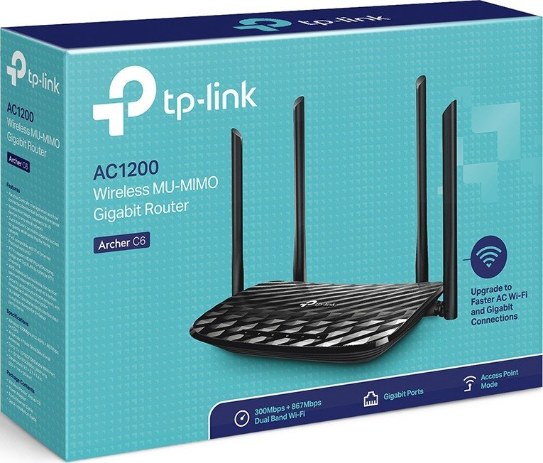 Роутер TP-Link Archer C6 V2 купити | ELMIR - ціна, відгуки, характеристики