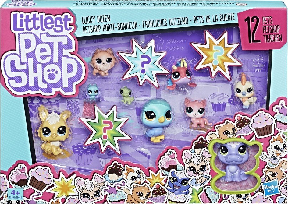 Игровой набор Hasbro Littlest Pet Shop 12 счастливых петов (E3034/E5161 ...