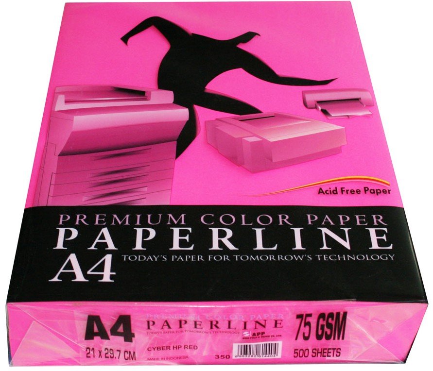 Бумага цветная Paperline 75г/м2 A4 500л. Cyber Red 350 купить | ELMIR ...