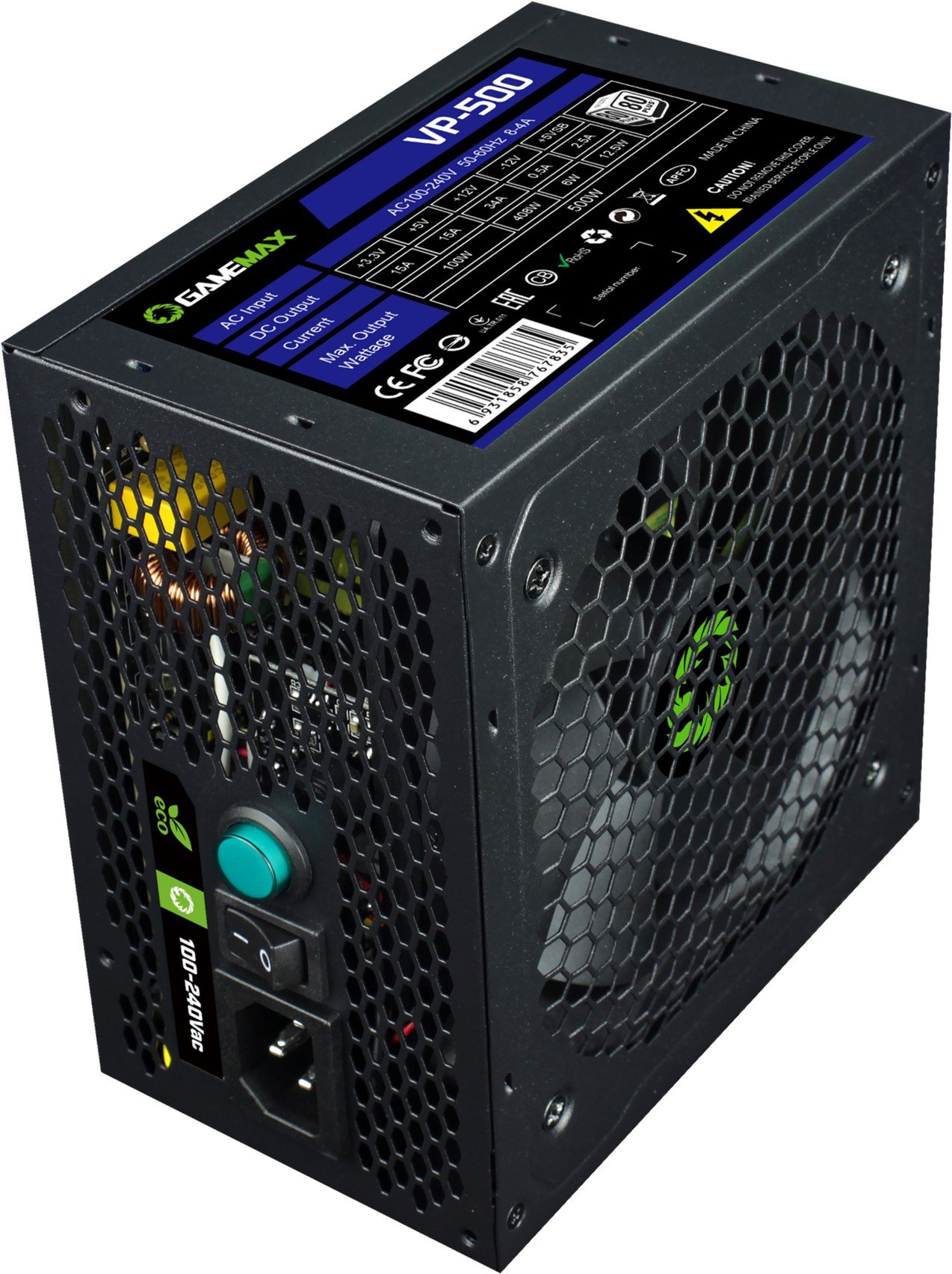 Блок питания 500W Gamemax VP-500 купить | Elmir - цена, отзывы ...