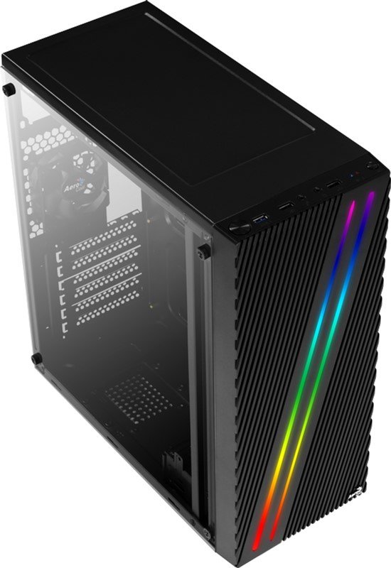 Корпус AeroCool Streak RGB Acrylic Side Panel б/БП Black купить | Elmir ...