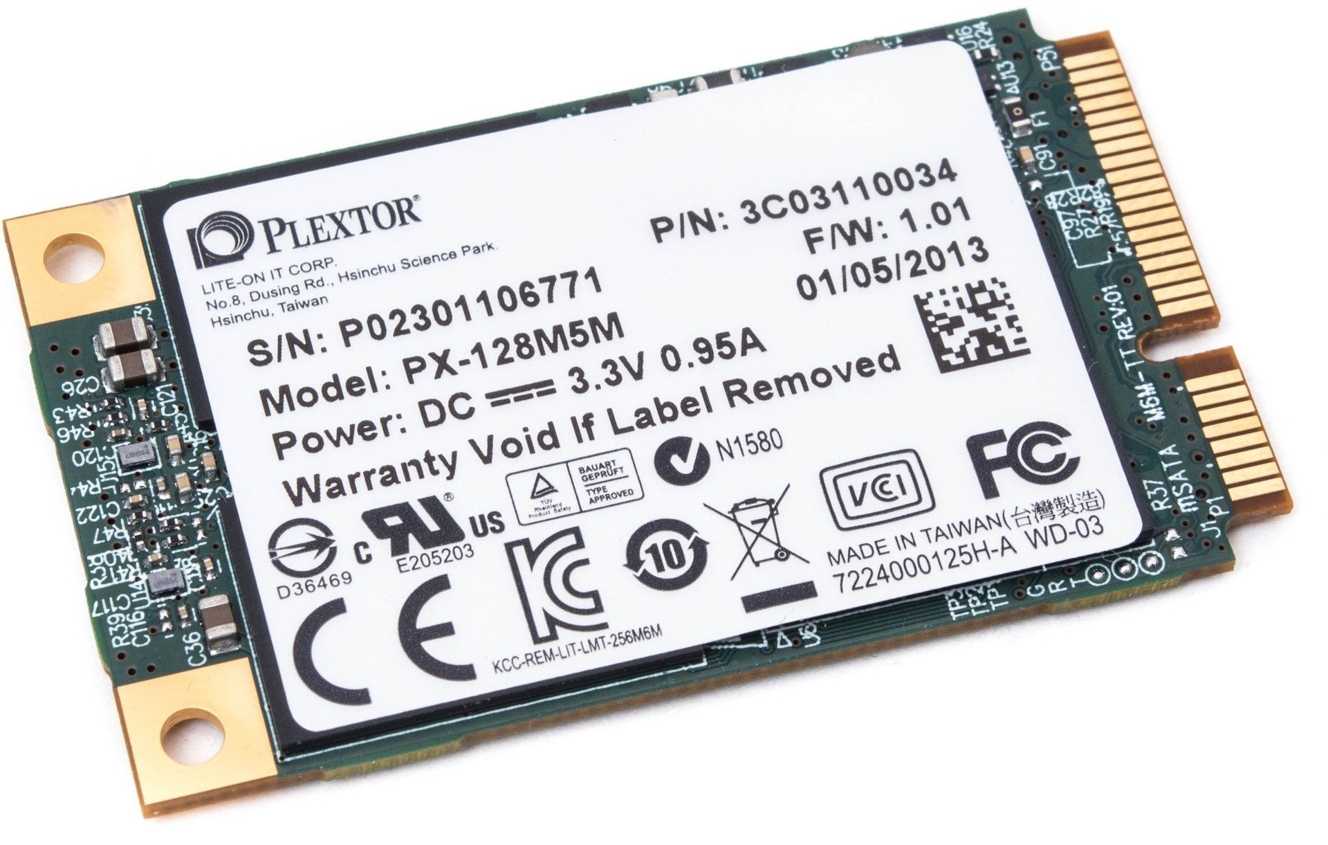SSD-накопитель mSATA 128GB Plextor PX-128M5M купить | ELMIR - цена ...