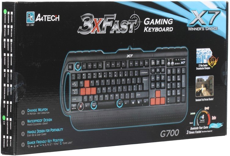 Клавиатура A4Tech X7-G700 Black ps/2 купить | Elmir - цена, отзывы ...