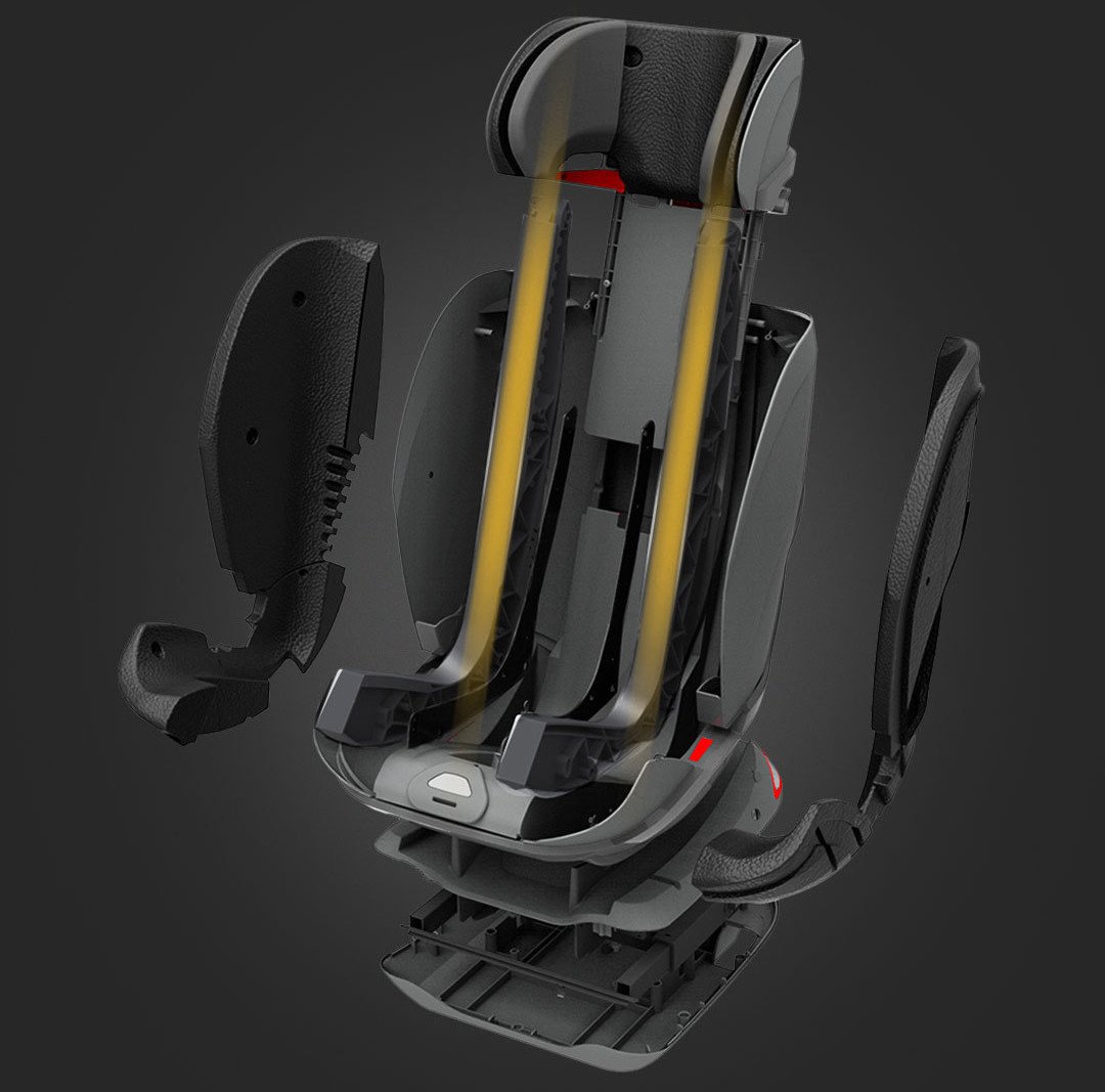 Детское автокресло Автокресло Xiaomi Qborn Safety Seat QQ666 Gray ...