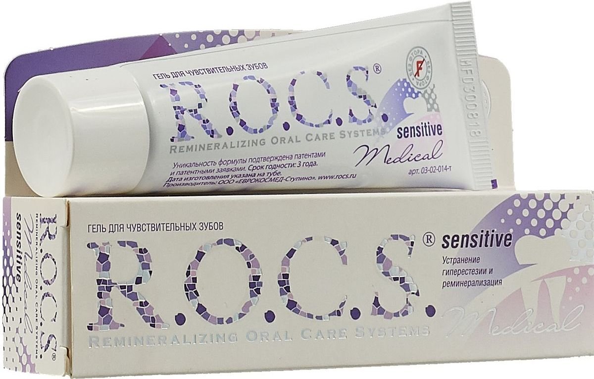Гель для укрепления зубов R.O.C.S. Medical Minerals Sensitive 45 г ...
