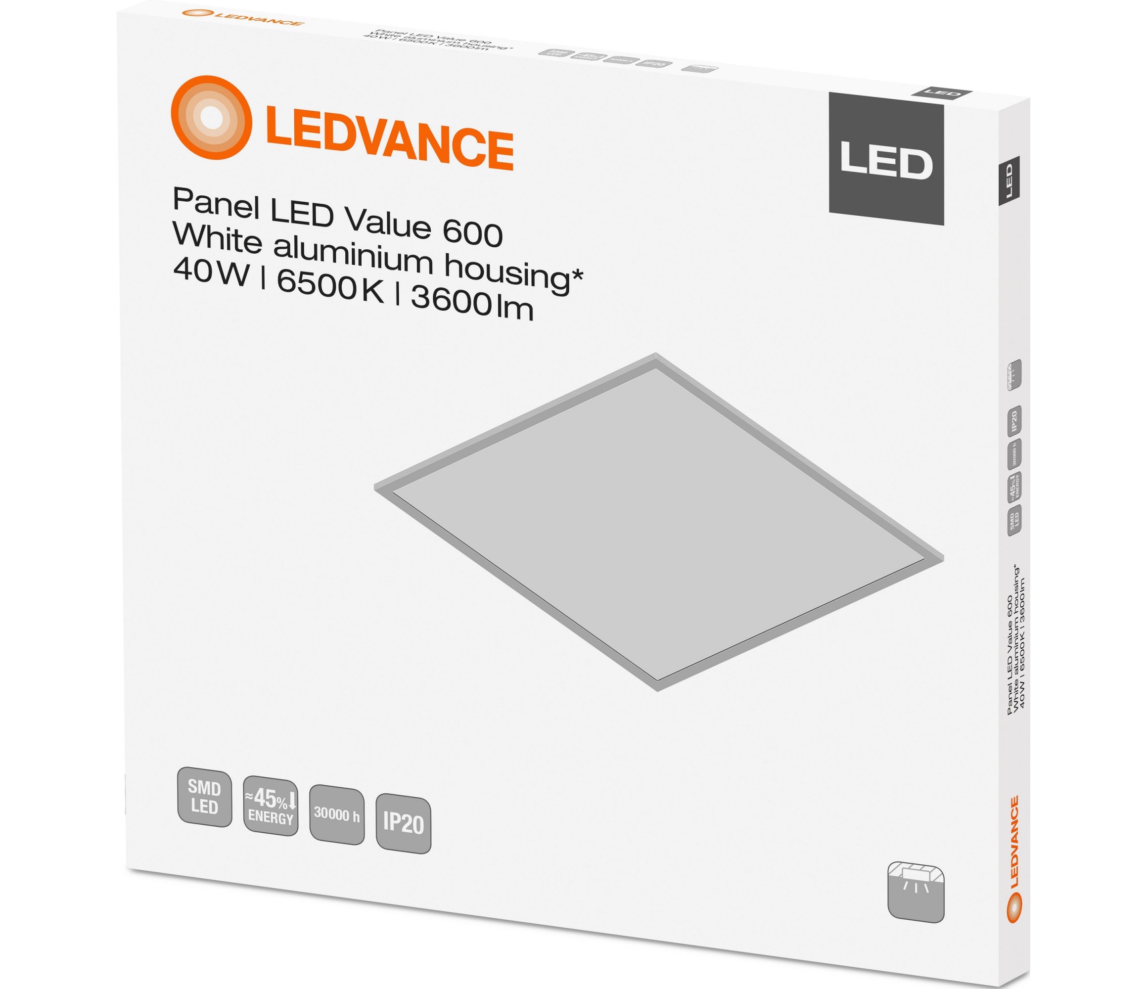 Светильник Ledvance Panel LED Value 600 40W/6500K 230V IP20 ...