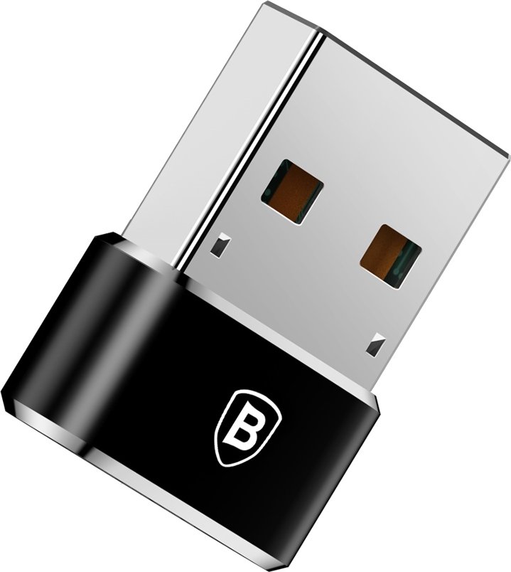 Переходник USB -> Type C Baseus Black (CAAOTG-01) купить | ELMIR - цена ...