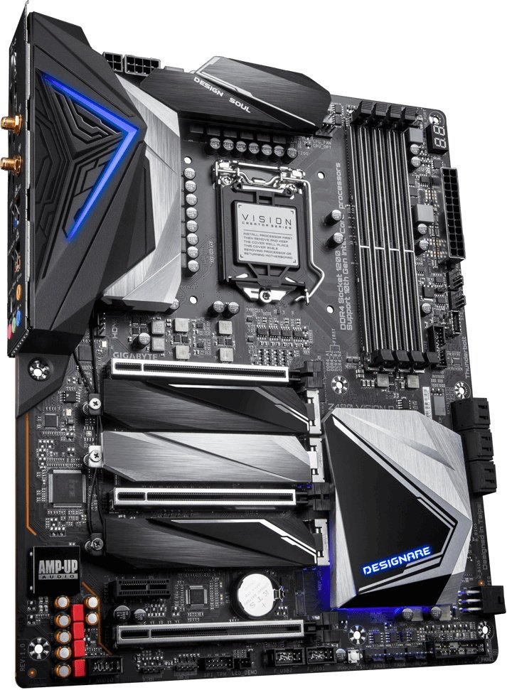 Материнская плата GigaByte Z490 VISION D s-1200 Z490 купить | Elmir ...
