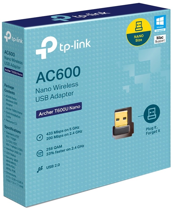 WiFi-адаптер USB TP-Link Archer T600U Nano купить | Elmir - цена ...