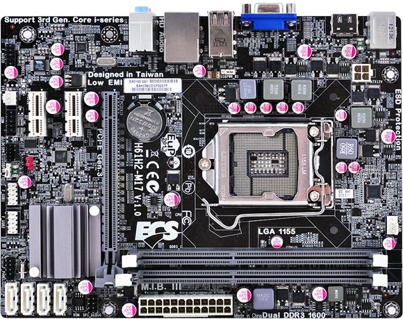 Материнская плата Elitegroup H61H2-M17 (10/100) s-1155 H61 купить ...