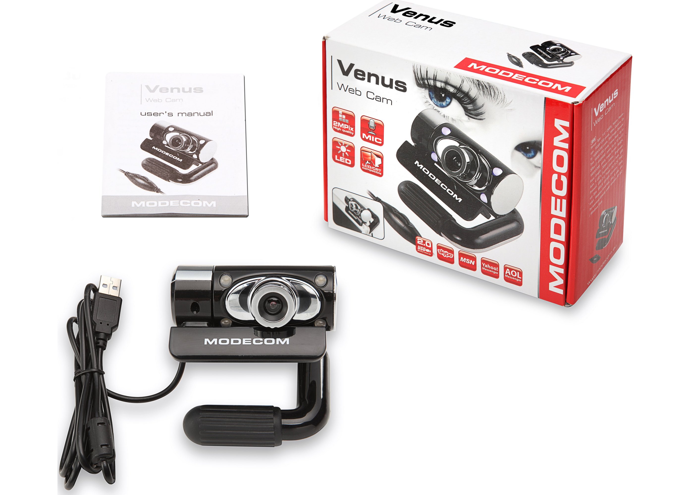 Web камера Modecom Venus купить | ELMIR - цена, отзывы, характеристики