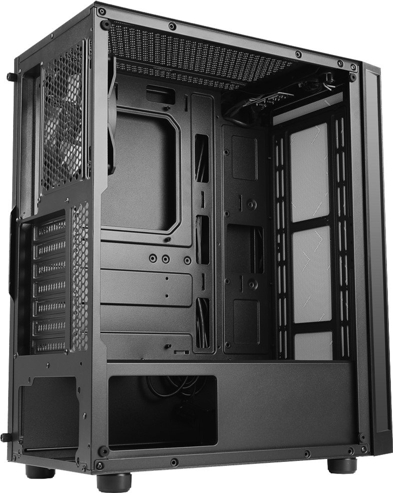 Корпус AZZA Spectra Black б/БП (CSAZ-280B) купить | Elmir - цена ...