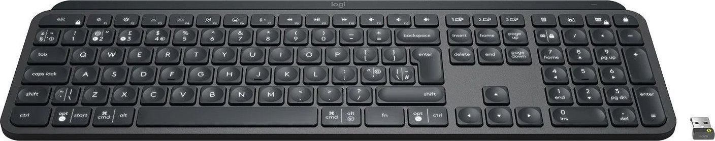 Клавиатура Logitech MX Keys Advanced for Business Wireless Illuminated UA Graphite (920-010251 ...