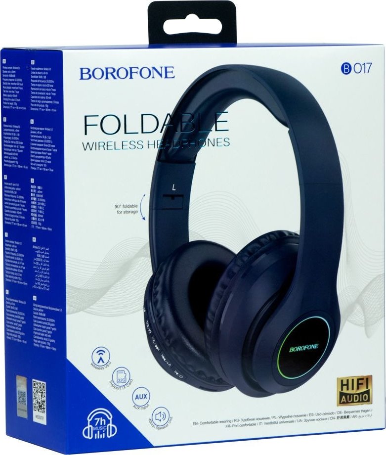 Наушники Borofone BO17 Dark Blue (BO17DU) купить | ELMIR - цена, отзывы ...
