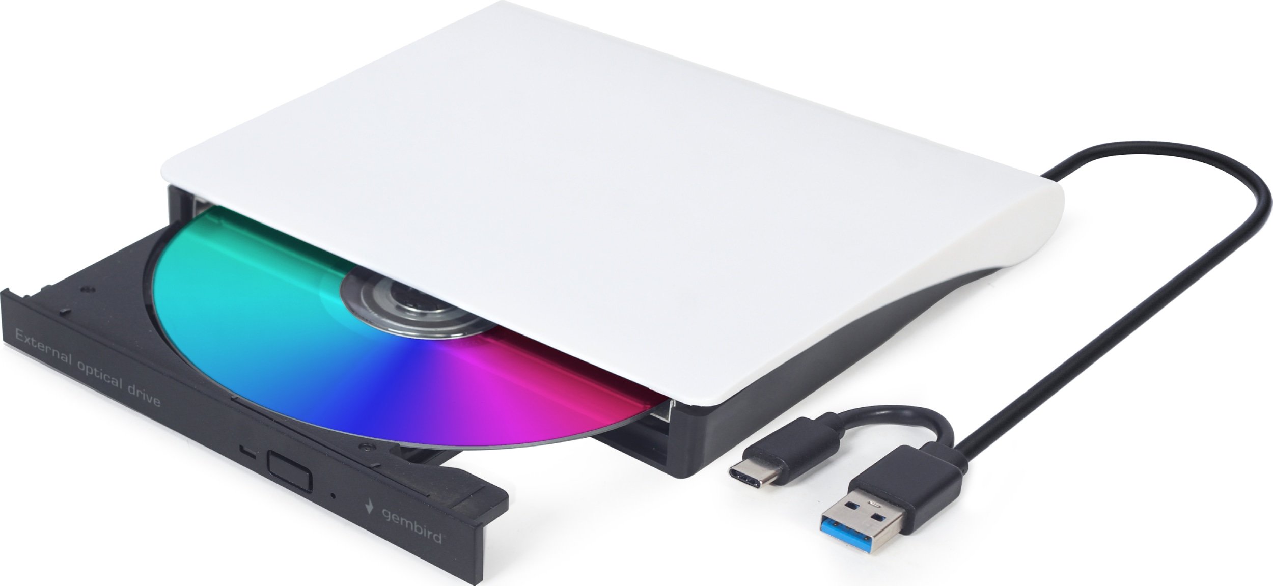 Внешний привод DVD Gembird DVD-USB-03-BW купить | ELMIR - цена, отзывы ...
