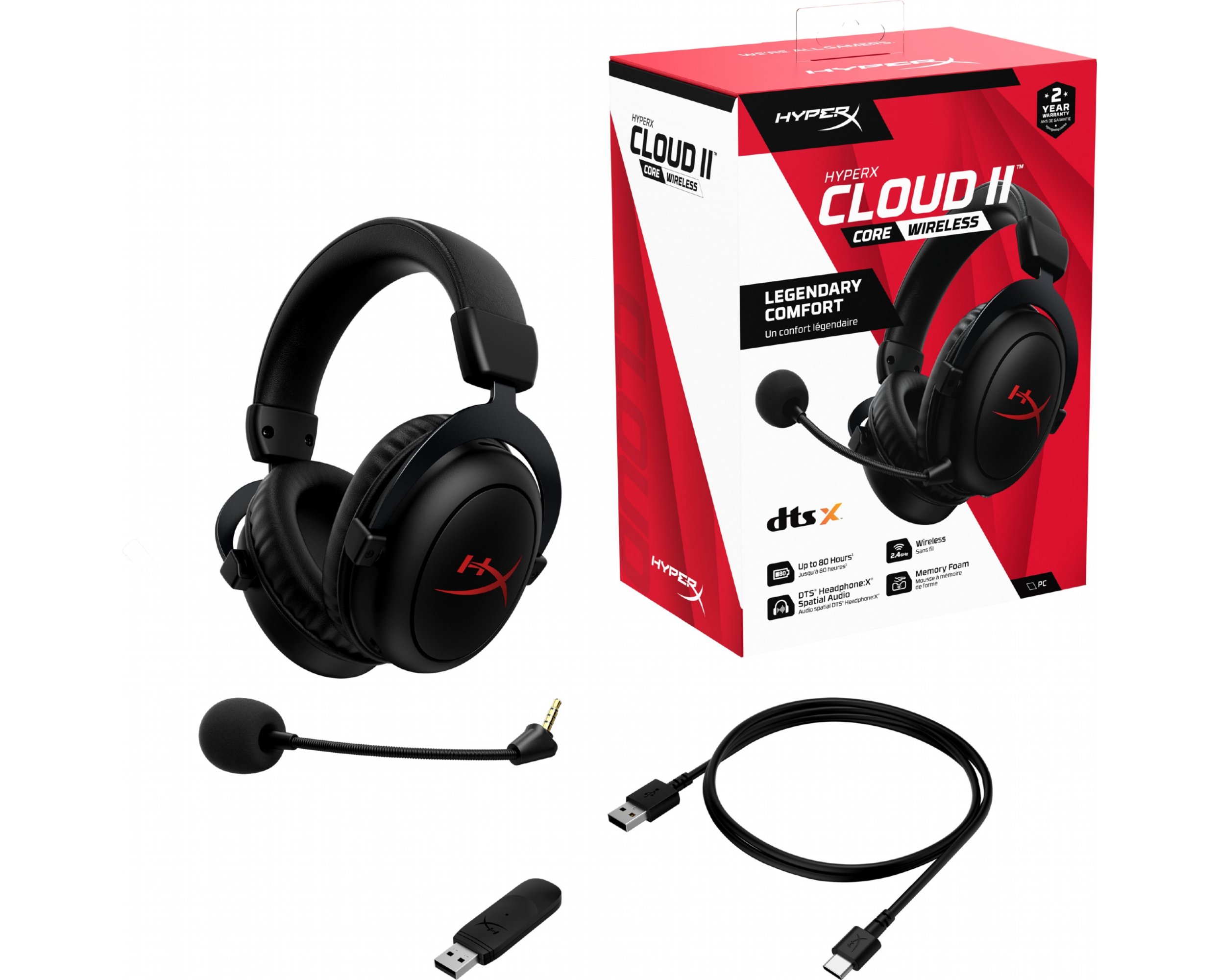 Наушники HyperX Cloud II Core WL USB Black (6Y2G8AA) купить | ELMIR ...