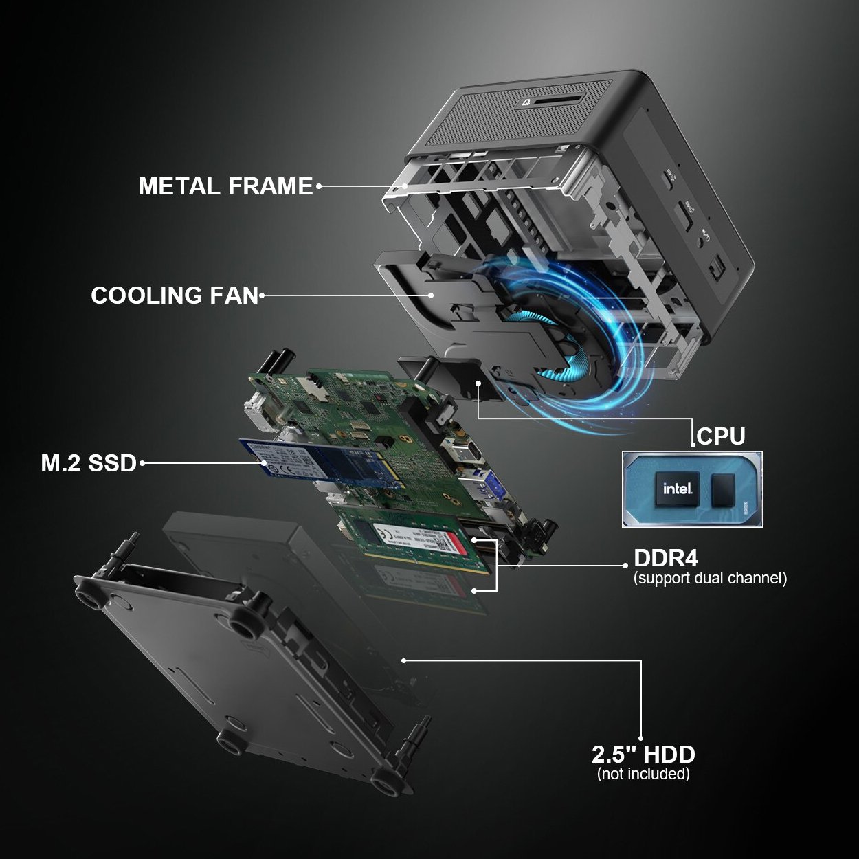 Компьютер Intel NUC (RNUC11PAHi70Z00) купить | ELMIR - цена, отзывы ...