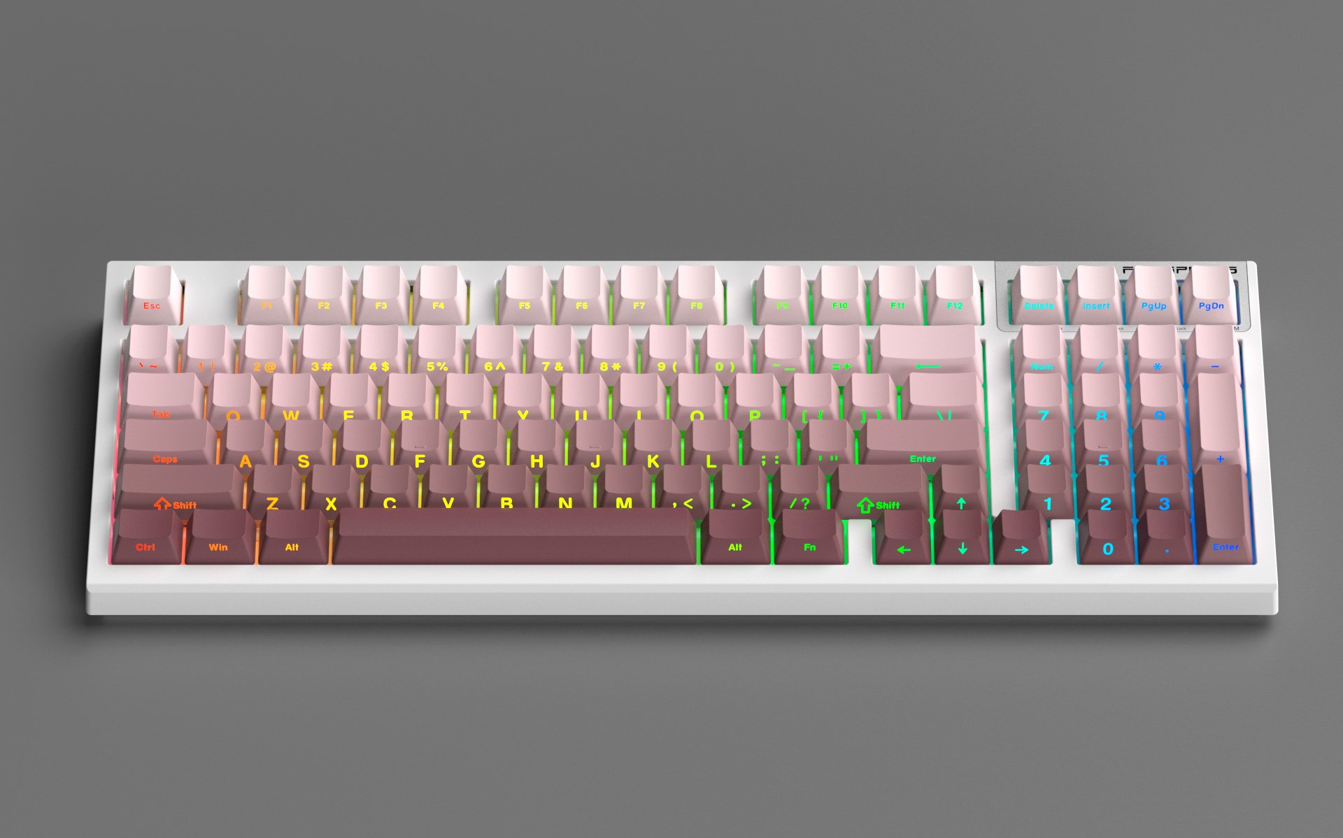 Клавиатура FL Esports FL980 V2 Sakura Pink Kailh Box Blueberry Ice ...