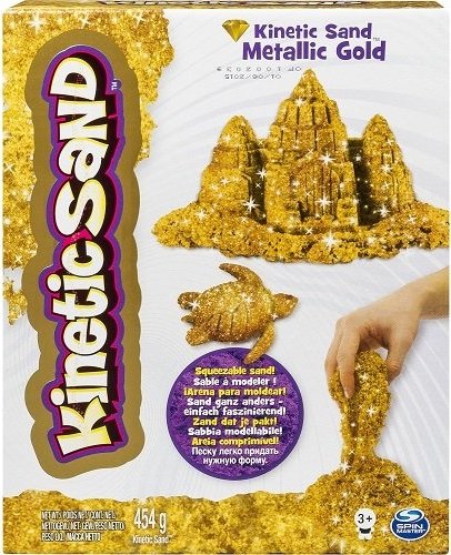 Кинетический песок Wacky-Tivities Kinetic Sand Metallic Gold 454 г ...