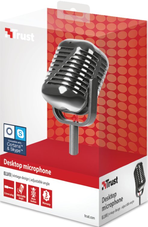 Микрофон Trust Elvii Desktop Microphone (20111) купить | ELMIR - цена ...