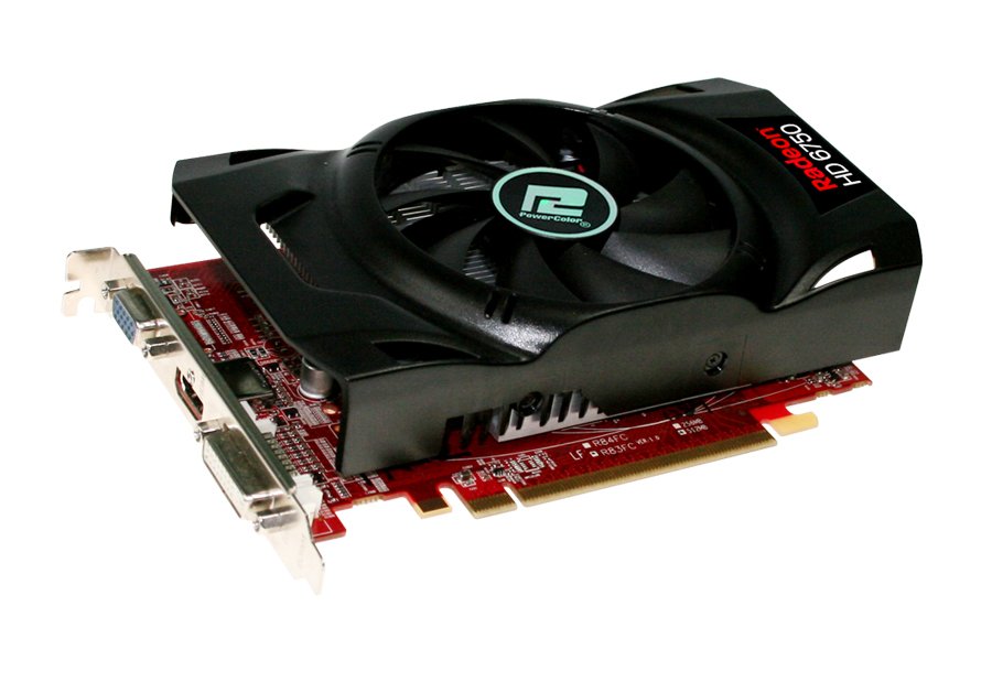 Видеокарта PowerColor PCI-E Radeon HD6750 1GB DDR3 (AX6750 1GBK3-H ...