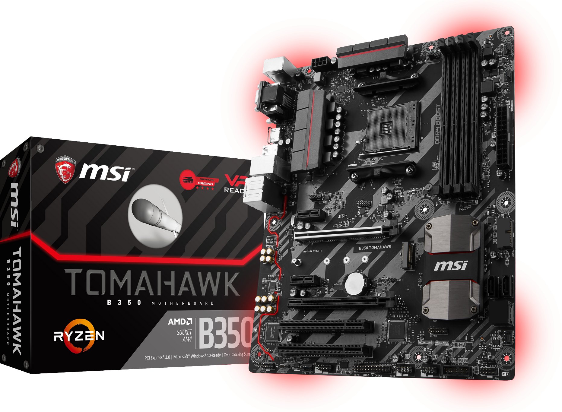 Материнская плата MSI B350 Tomahawk s-AM4 B350 купить | Elmir - цена ...