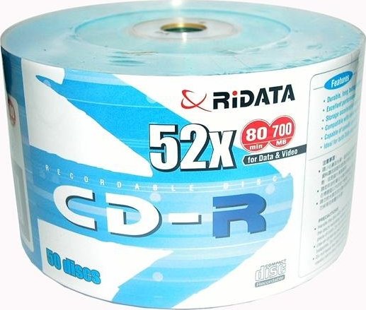 CD-R Ridata 700Mb 52x (50 Pack Bulk) (901OEDRRAF008/901OEDRRDA103 ...