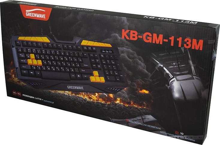 Клавиатура Greenwave KB-GM-113M Black купить | Elmir - цена, отзывы ...
