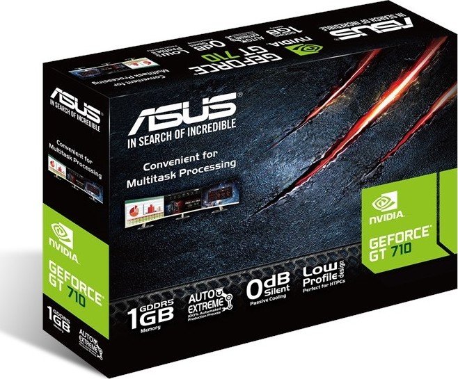 Видеокарта Asus PCI-E GeForce GT710 1GB DDR5 (GT710-SL-1GD5) - купить в ...